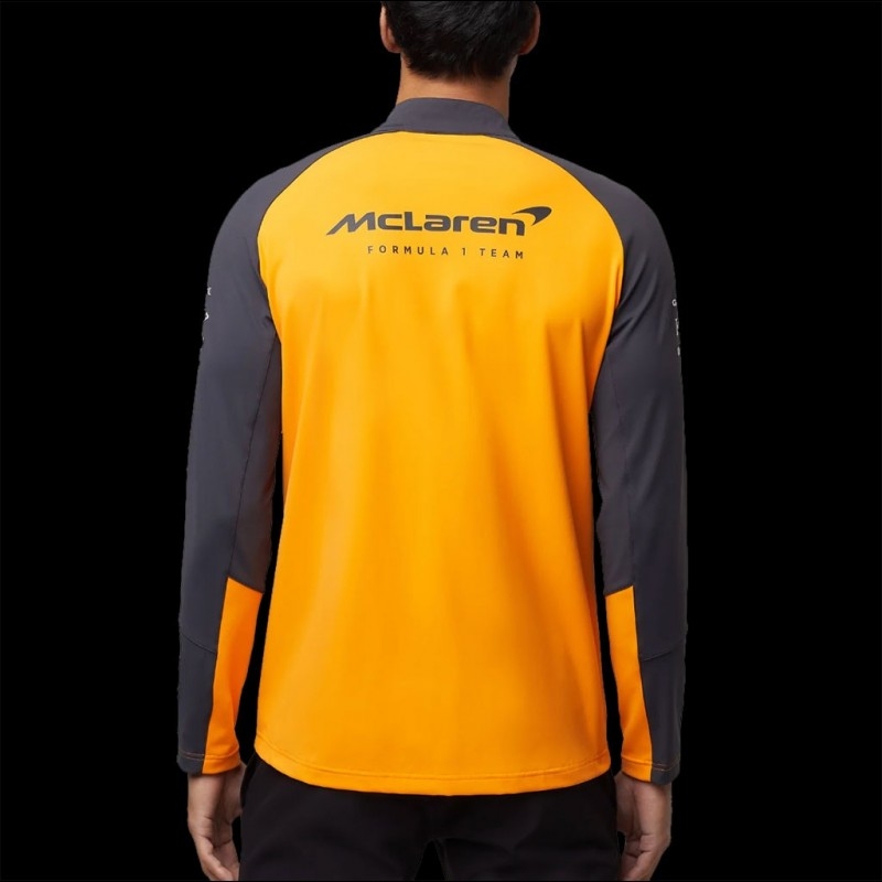 McLaren Sweat F1 Team Norris Piastri Midlayer Papaya Orange / Anthrazitgrau TM0880 - herren