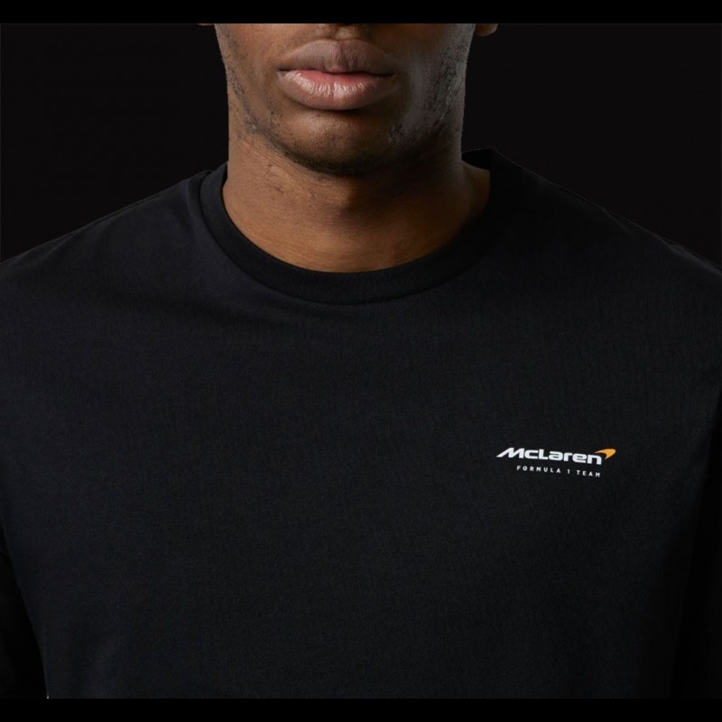 T-shirt McLaren F1 Team Norris Piastri Monaco Slogan Black TM1465 - men