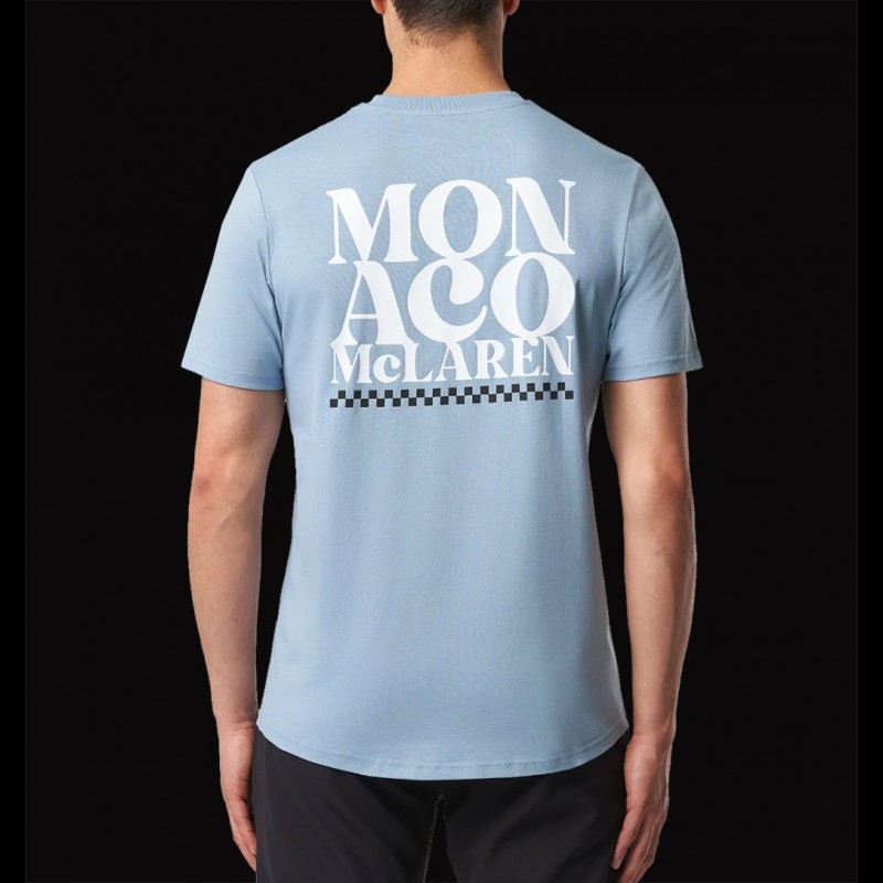 McLaren T-shirt F1 Team Norris Piastri Monaco Slogan Light Blue TM1465 ...