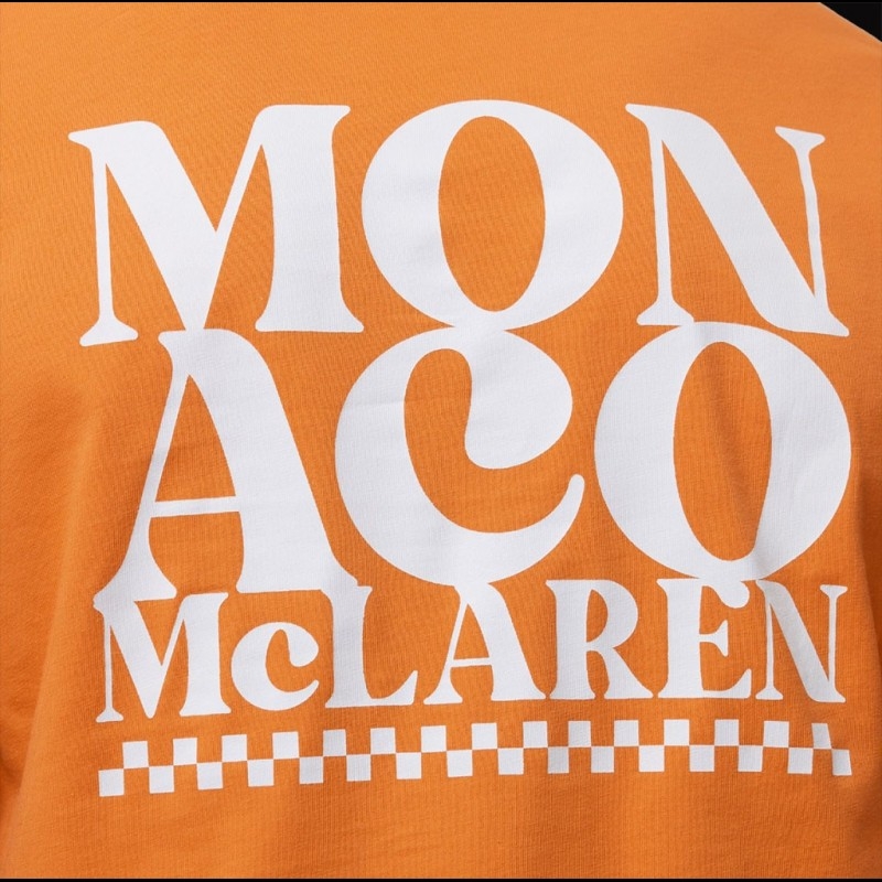 McLaren T-shirt F1 Team Norris Piastri Monaco Slogan Papaya Orange ...
