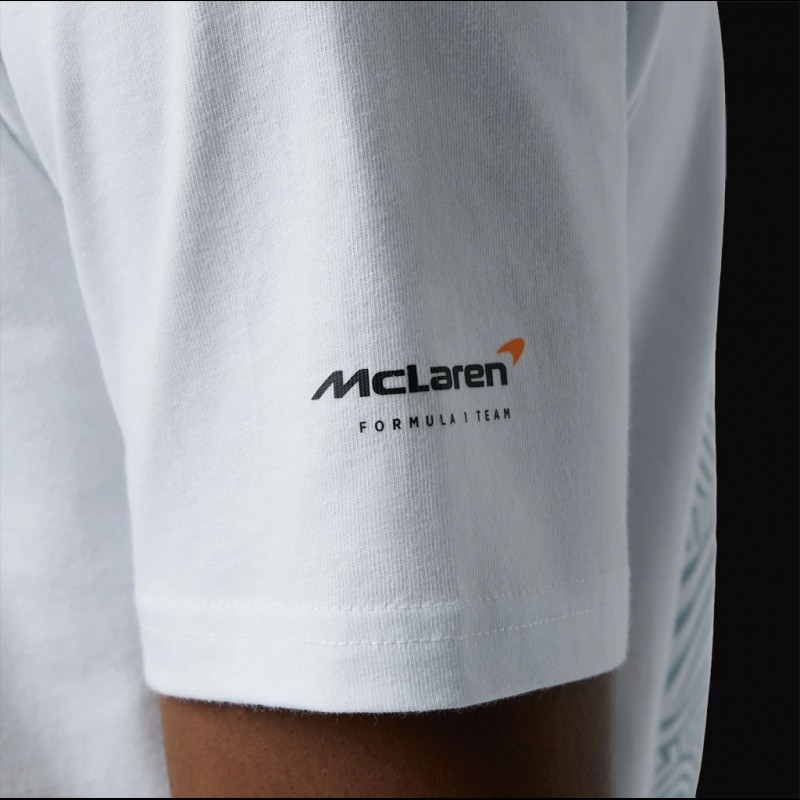 McLaren T-shirt F1 Team Norris Piastri Monaco Graphic White TM1458 - men