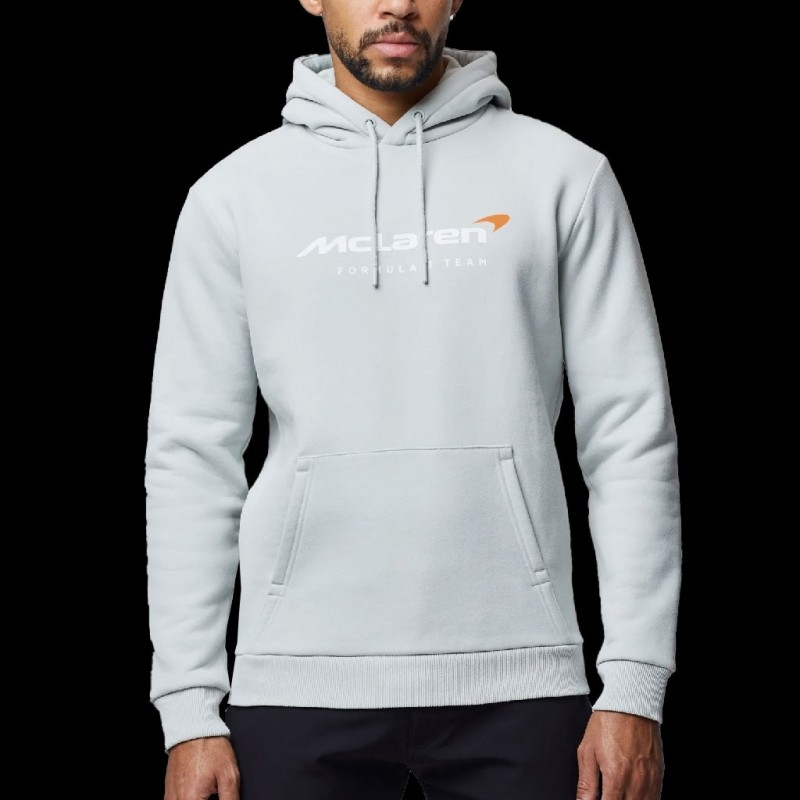 Sweat McLaren F1 Team Norris Piastri Hoodie Core Essentials Gris Orage - homme