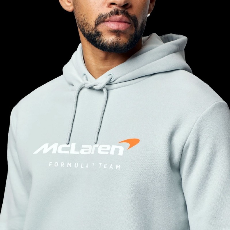 Sweat McLaren F1 Team Norris Piastri Hoodie Core Essentials Gris Orage - homme