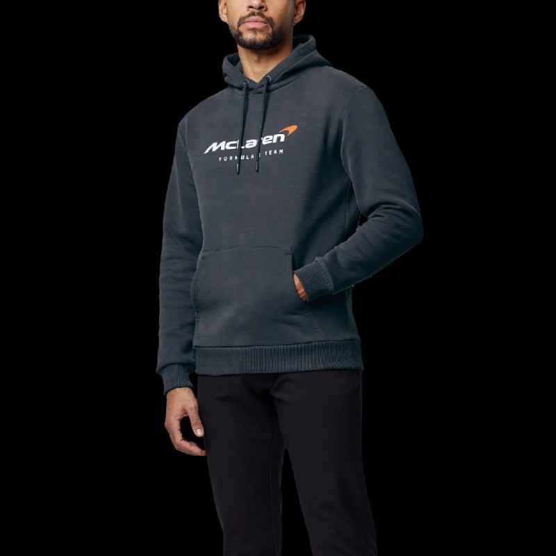 Sweat McLaren F1 Team Norris Piastri Hoodie Core Essentials Gris Phantom - homme