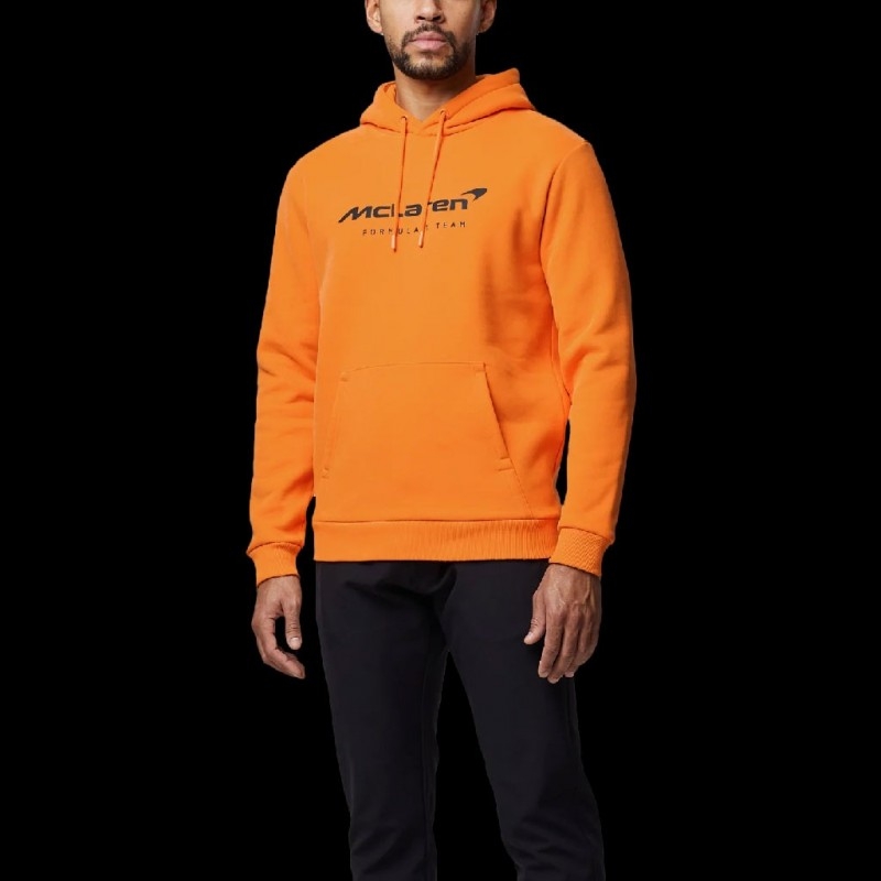 Sweat McLaren F1 Team Norris Piastri Hoodie Core Essentials Orange Papaya - homme