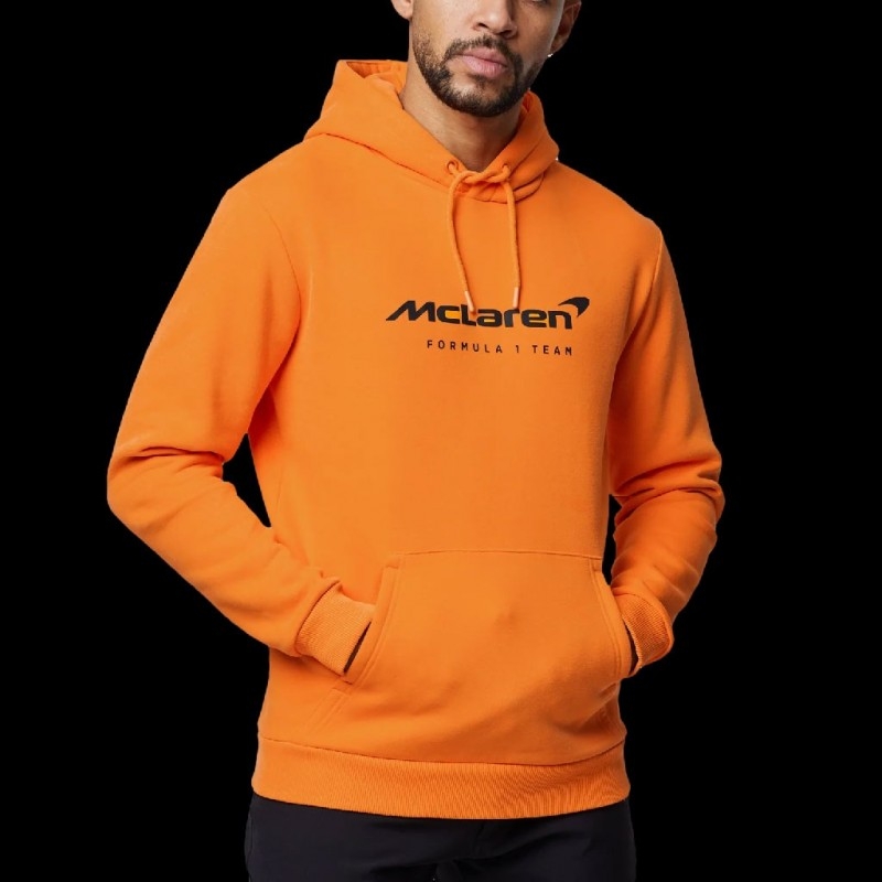 Sweat McLaren F1 Team Norris Piastri Hoodie Core Essentials Orange Papaya - homme
