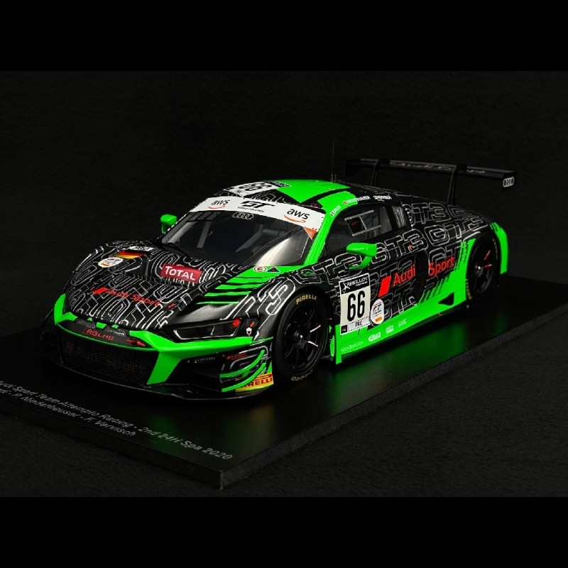 Audi R8 LMS GT3 n° 66 24h Spa 2020 Rowe Racing 1/18 Spark 18SB017