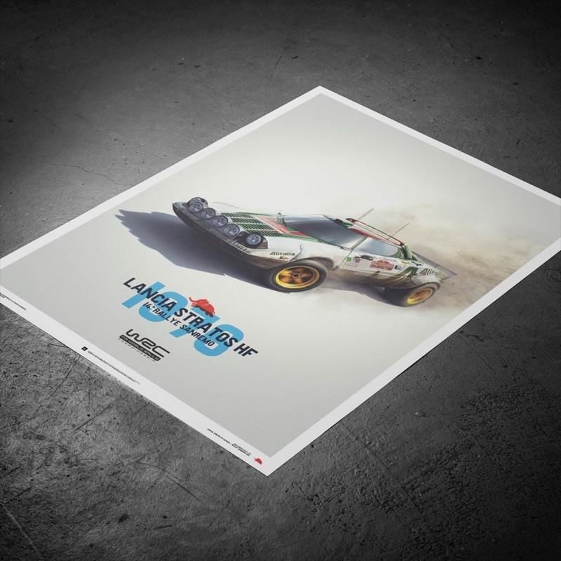 Lancia Stratos HF Sanremo 1976 Poster