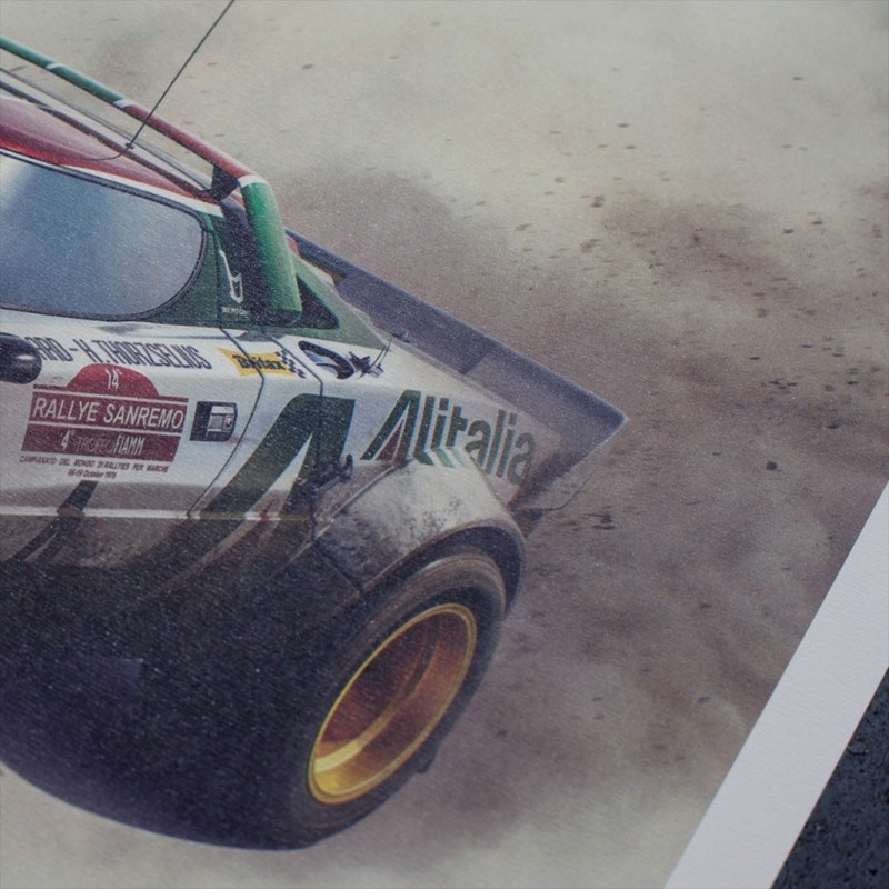 Lancia Stratos HF Sanremo 1976 Poster