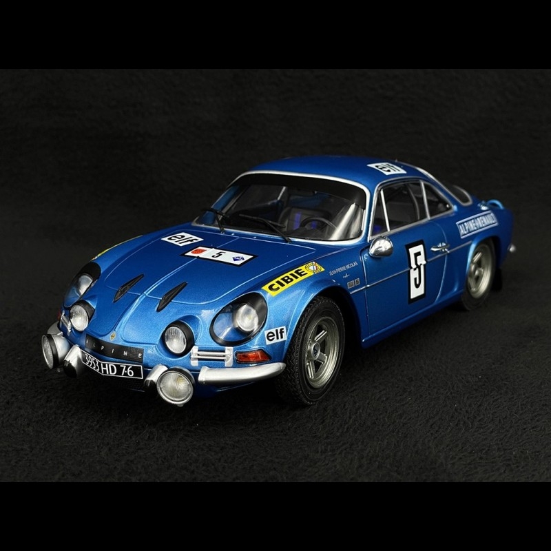 Alpine A110 1600S n° 5 Vainqueur Rallye de l'Olympe 1972 1/18 Solido ...