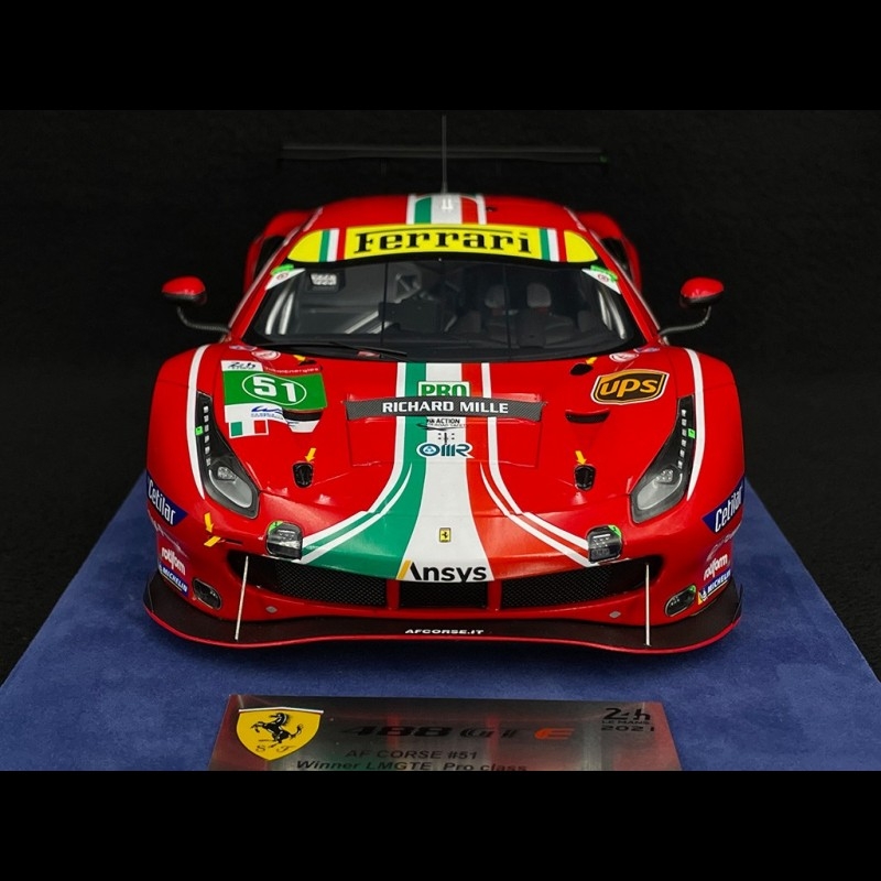 Ferrari 488 GTE Evo n° 51 Vainqueur 24h Le Mans 2021 1/18 Looksmart ...
