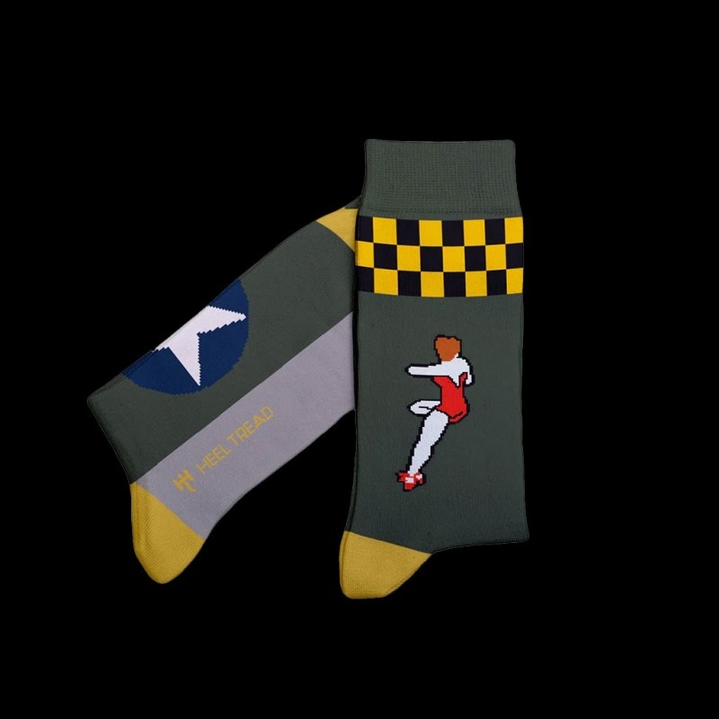 Inspiration Boeing B-17 socks Green - unisex - Size 41/46