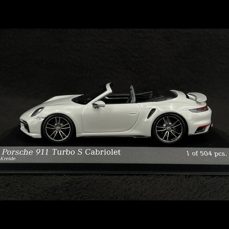 Porsche 911 Turbo S Cabrio Type 992 2020 Chalk Grey 1/43 Minichamps ...