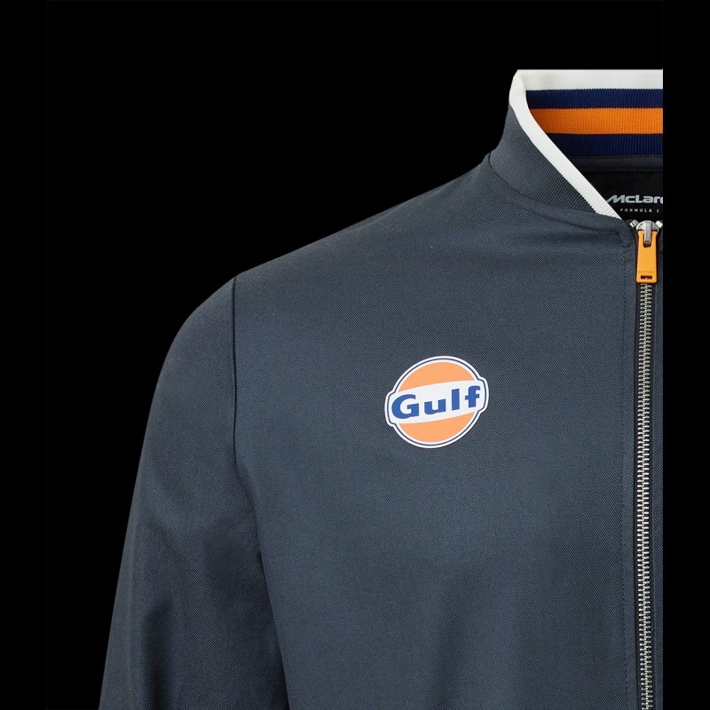 Jacket Gulf McLaren F1 Team Norris Piastri Bomber Anthracite Grey ...