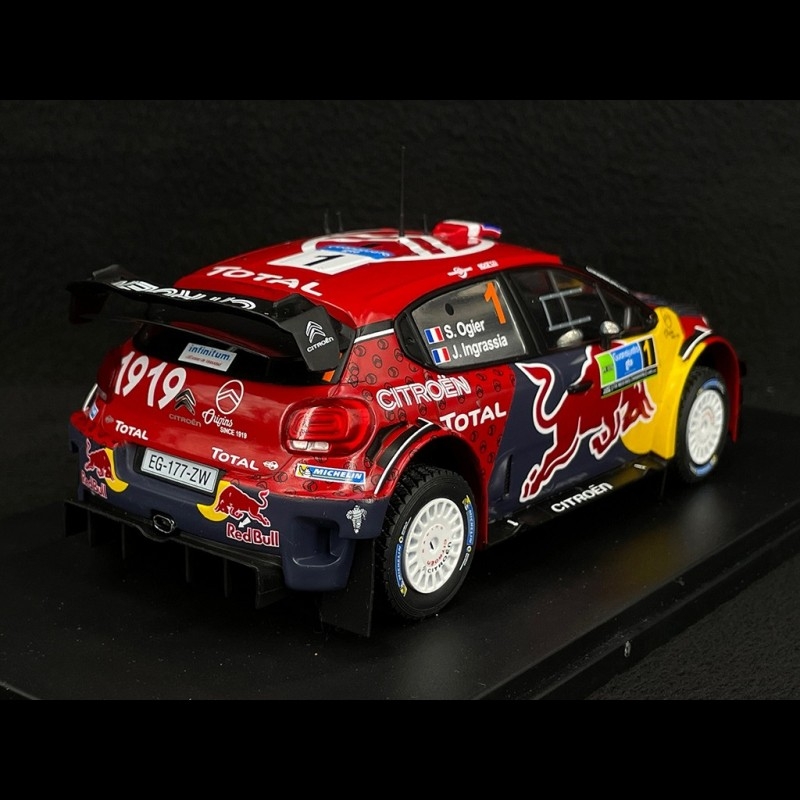 Citroën C3 WRC n° 1 Winner Rallye Mexico 2019 1/24 Ixo Models RAL001