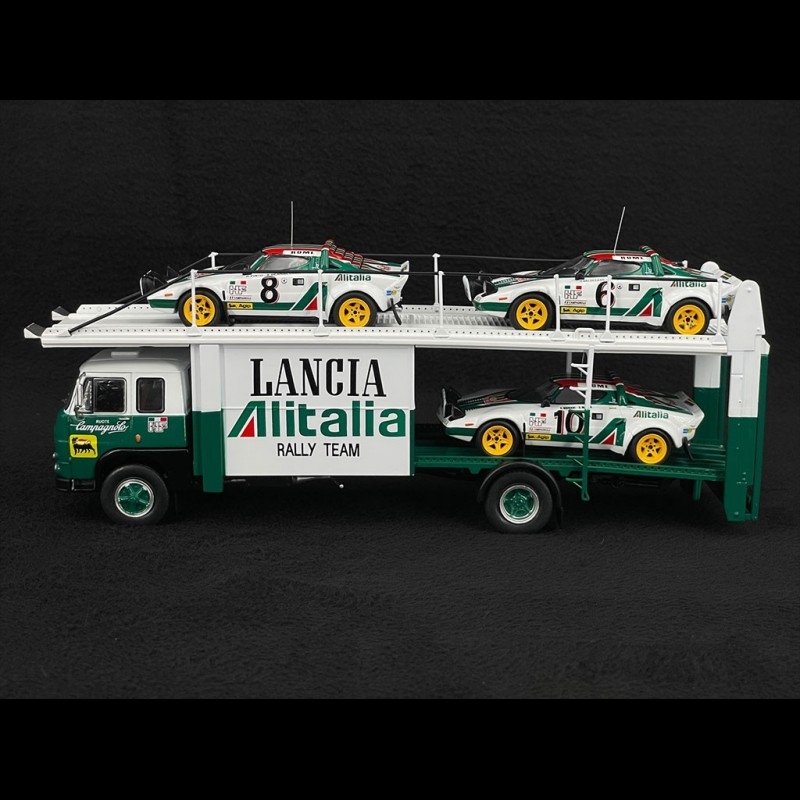 Fiat 673 Lancia Alitalia Racing LKW 1976 Weiß / Grün 1/43 Ixo Models TRU038