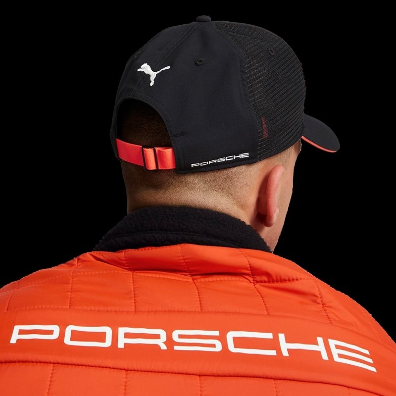 Porsche Hat 911 Rallye Baseball by Puma Black / Orange