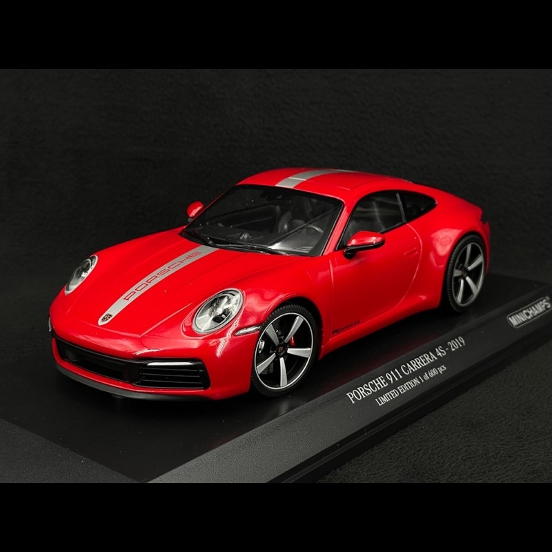 Porsche 911 Carrera 4S Type 992 2019 Karminrot 1/18 Minichamps 155067326