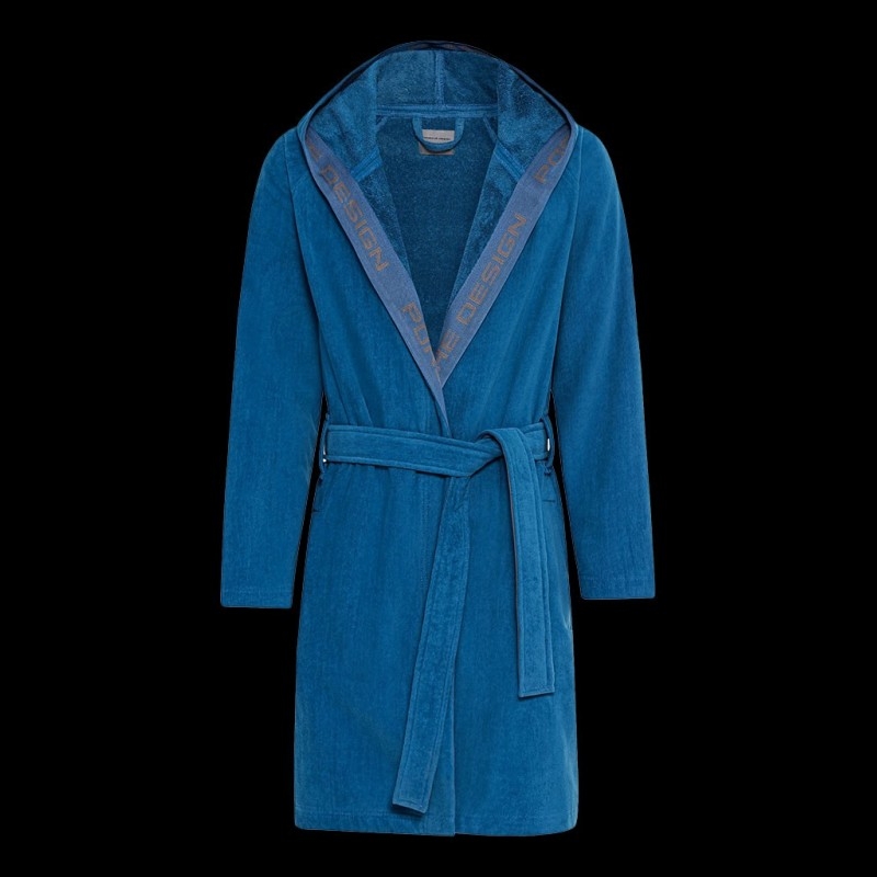 Porsche Design Bathrobe with Hood Lake Blue 4056487030