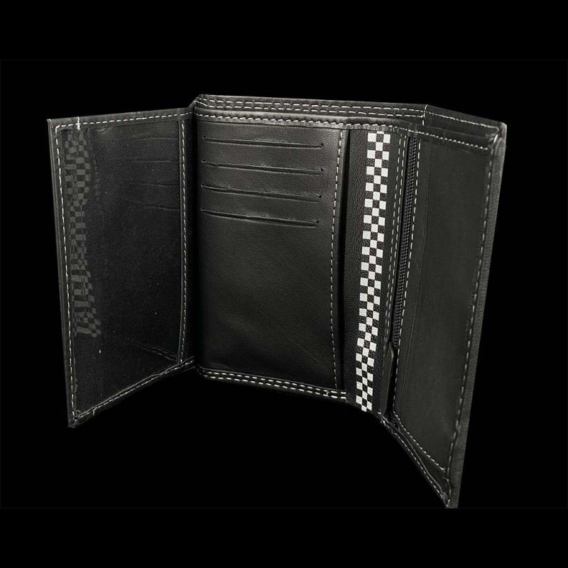 Wallet Steve McQueen Le Mans Compact Black Leather Tyler 26774-1504