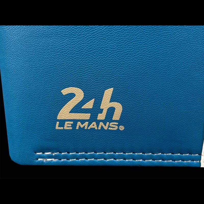 Wallet 24h Le Mans Compact Gitane Blue Leather Bignan 26775-3183