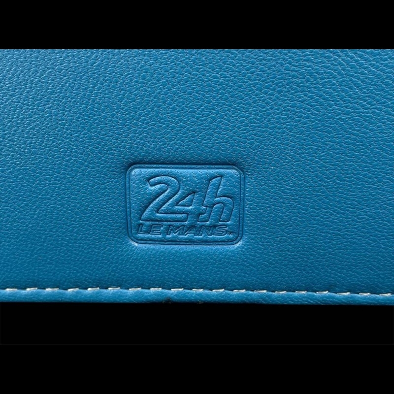 Wallet 24h Le Mans Compact Gitane Blue Leather Bignan 26775-3183