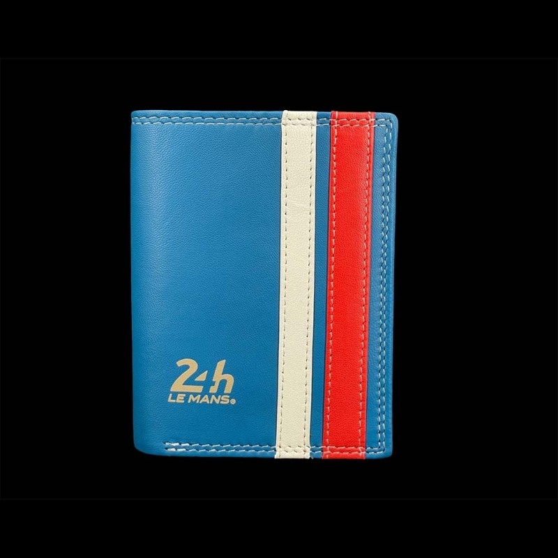Wallet 24h Le Mans Gitane Blue Leather Walcker 26777-3183