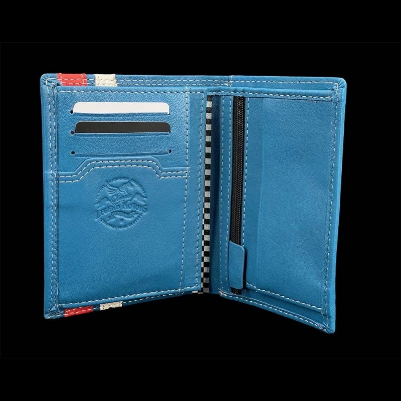 Wallet 24h Le Mans Gitane Blue Leather Walcker 26777-3183