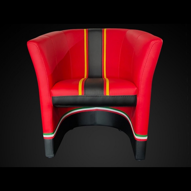 Tub chair Racing F1 n° 16 Charles Red / Black