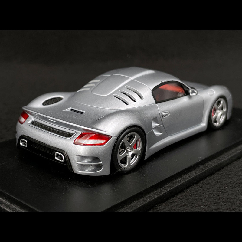 Porsche 997 RUF CTR3 Präsentation 2007 silbergrau 1/43 Spark S0714