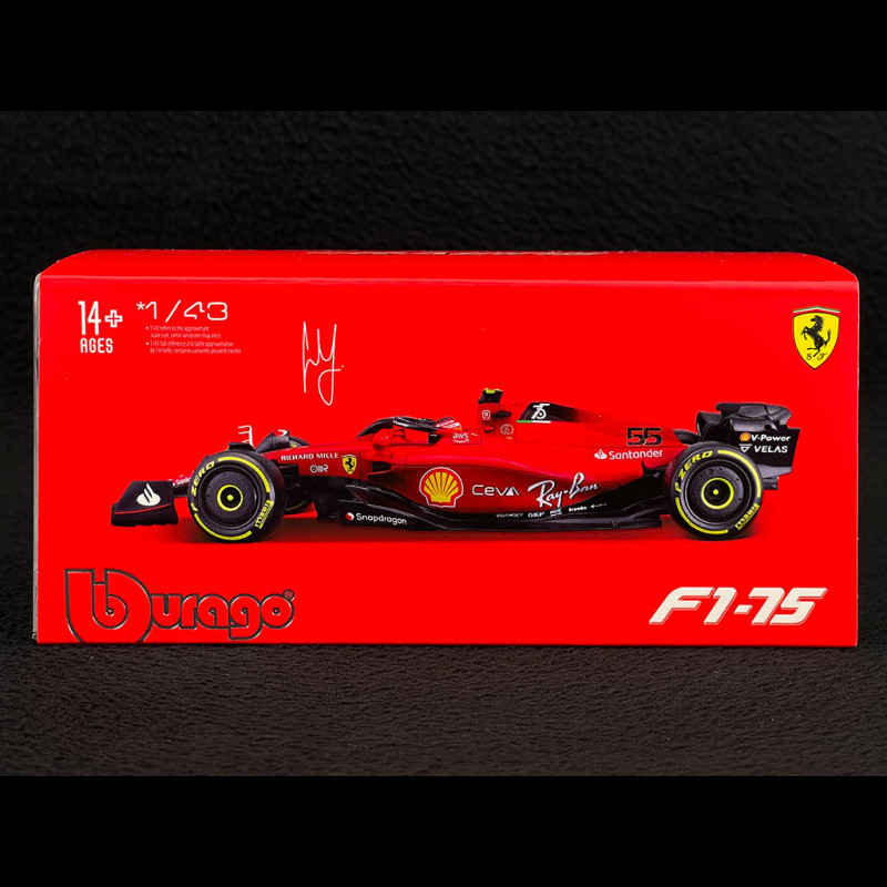 Ferrari F1 F75 n° 55 Formula 1 Championship 2022 Carlos Sainz 1/43 ...