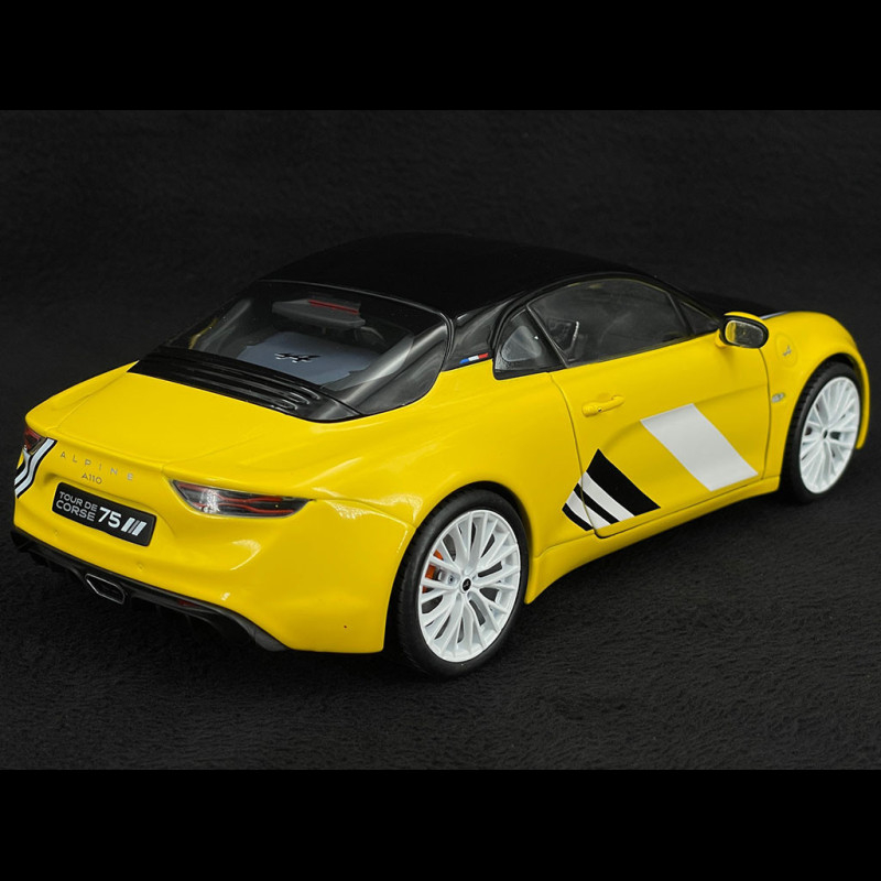 Alpine A110S Tour de Corse 75 2022 Jaune 1/18 Solido S1801620