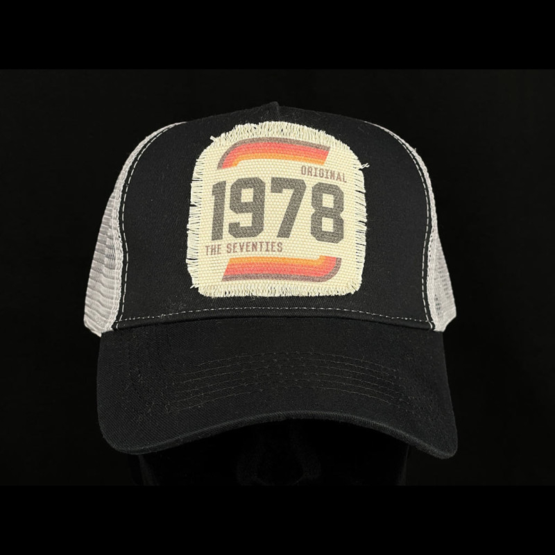 Anniversary Cap Jahrgang 1978 Seventies Trucker Schwarz / Grau