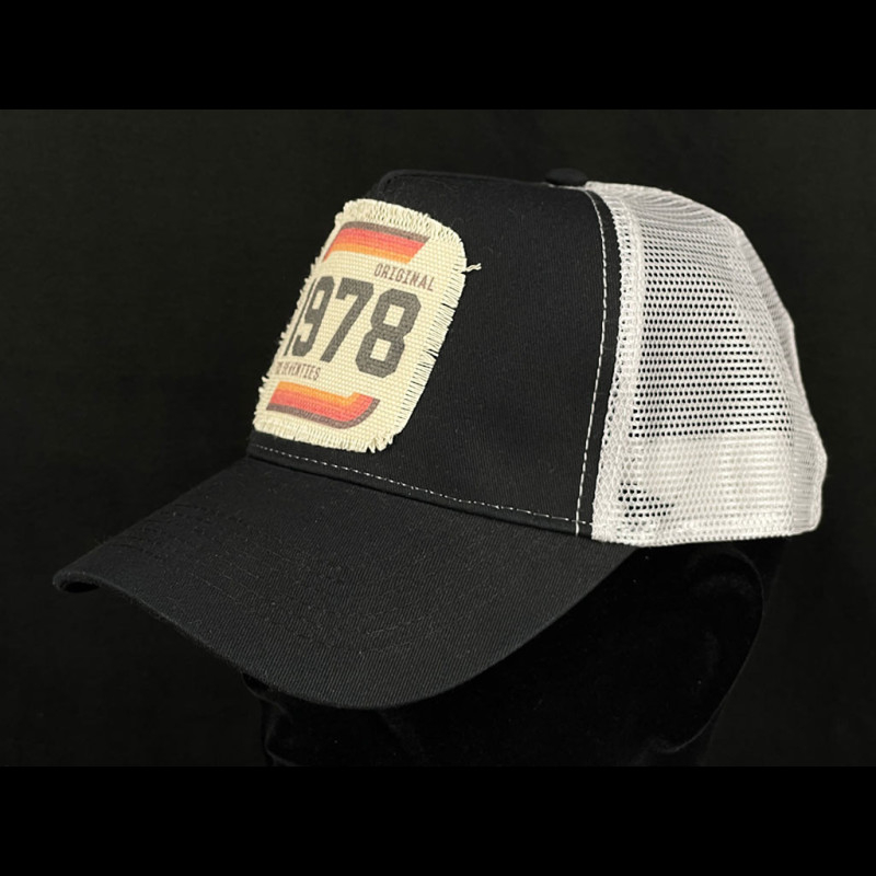 Anniversary Cap Jahrgang 1978 Seventies Trucker Schwarz / Grau