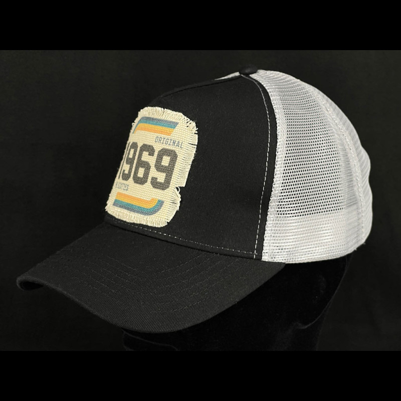 Anniversary Hat Vintage 1969 Sixties Trucker Black / Grey
