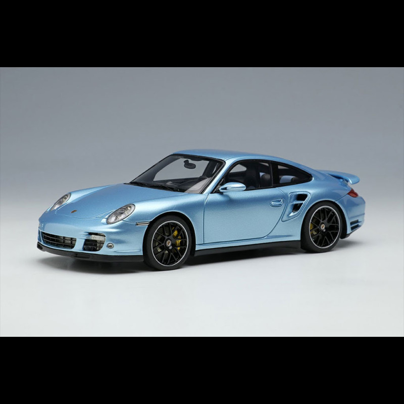 Porsche 911 Turbo S Type 997 2011 Ice Blue Metallic 1/43 Make Up Models ...