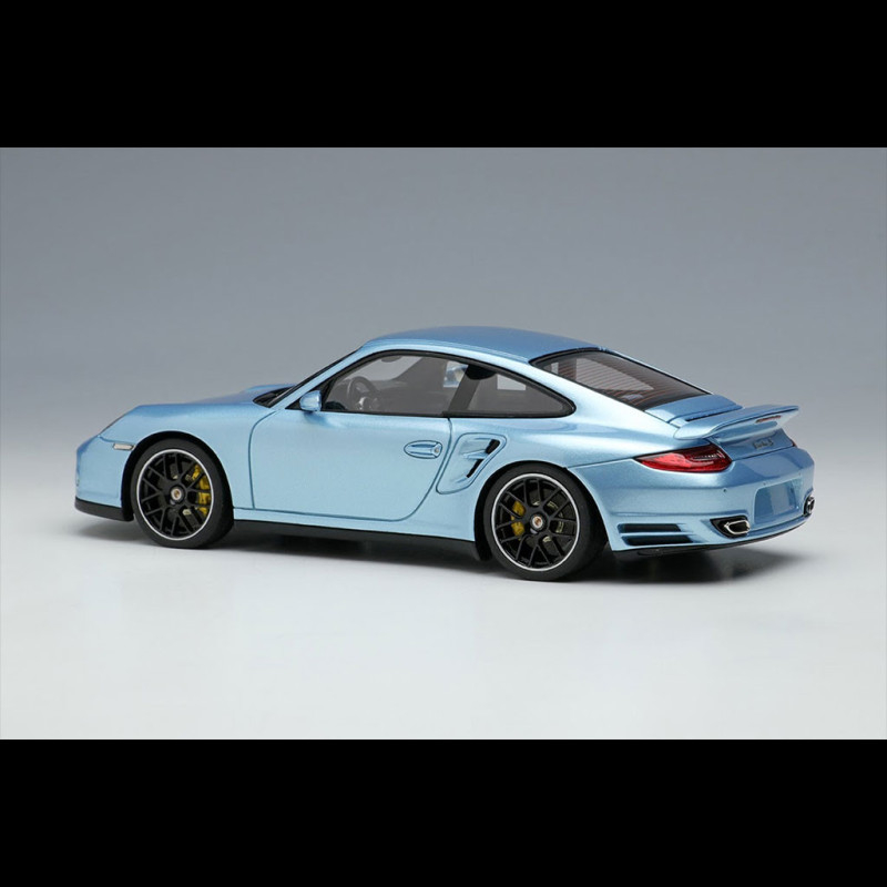 Porsche 911 Turbo S Type 997 2011 Ice Blue Metallic 1/43 Make Up Models ...