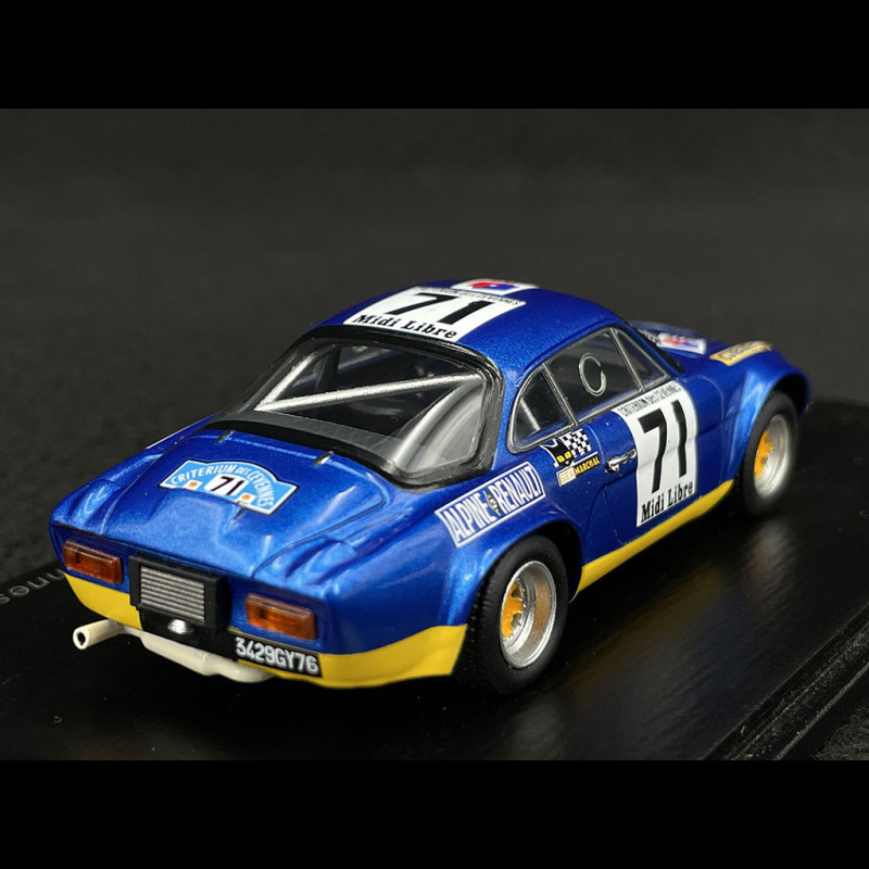 Alpine A110 n° 71 Vainqueur Critérium des Cévennes 1971 1/43 Spark SF135
