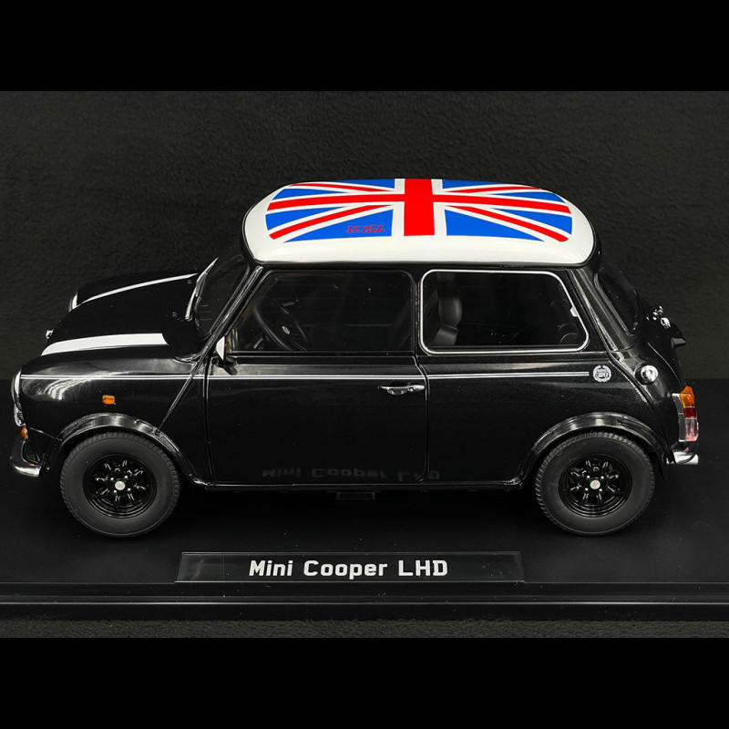 Mini Cooper LHD 1992 Black / White / Union Jack 1/12 KK Scale KKDC120052L