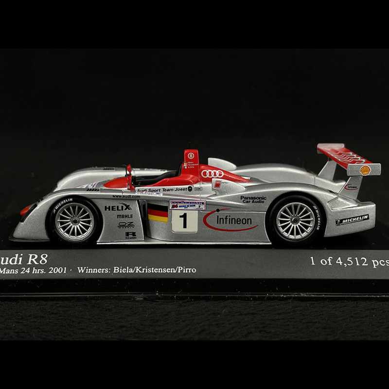 Audi R8 n°1 Winner 24h Le Mans 2001 1/43 Minichamps 400011201