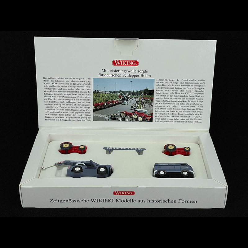 Coffret Porsche Diesel Tracteurs 1956-1963 avec grue Demag fourgonnette ...