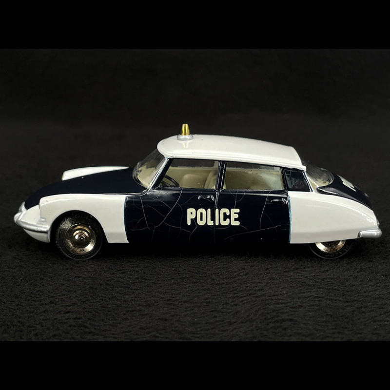 Citroën DS 19 Police 1959 White / Black 1/43 Norev Dinky Toys NT501