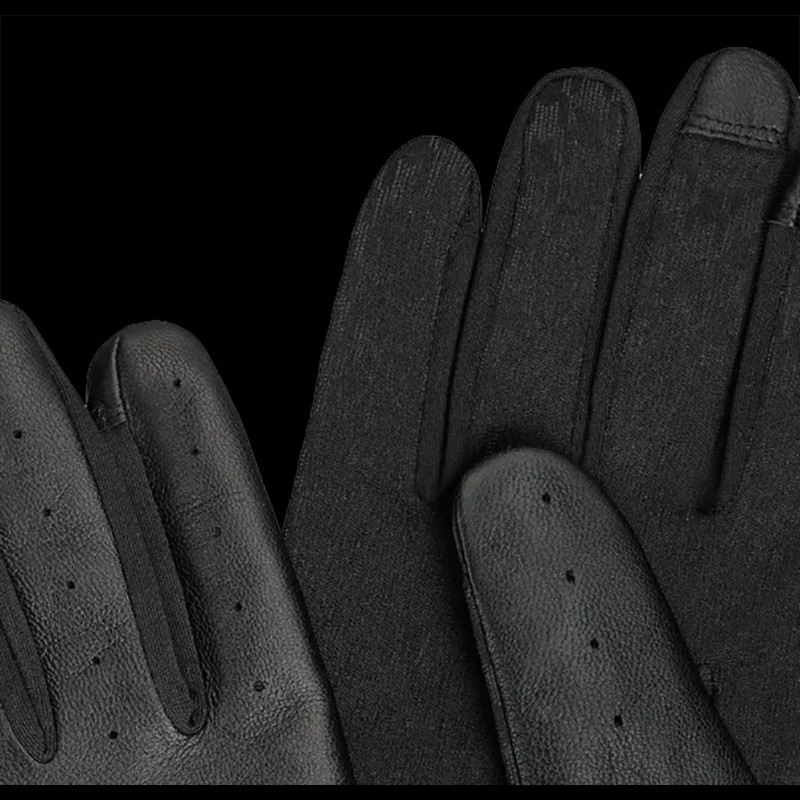 Gants Porsche Heritage Collection Cuir Noir WAP324PHRT - Mixte