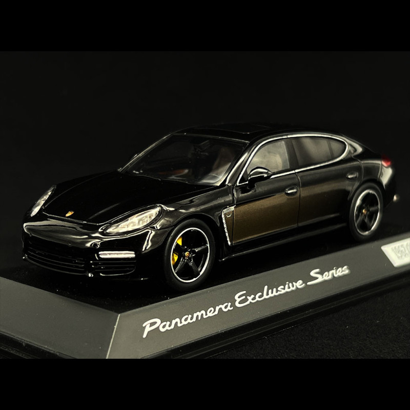 Porsche Panamera Exclusive noire / marron 1/43 Spark WAP0207010F