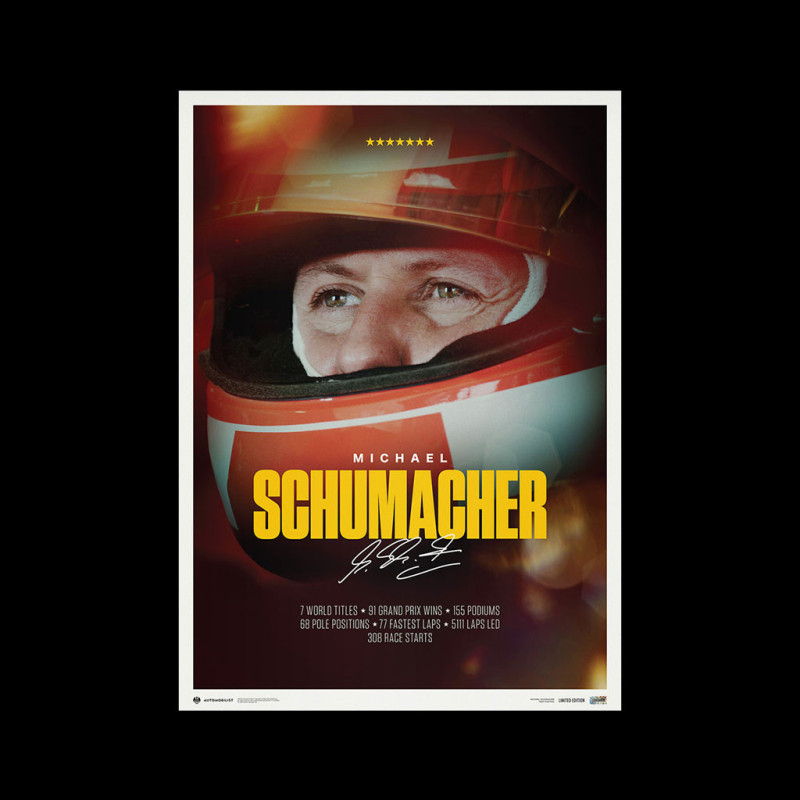 Poster Michael Schumacher - Keep Fighting 2023 Classic edition