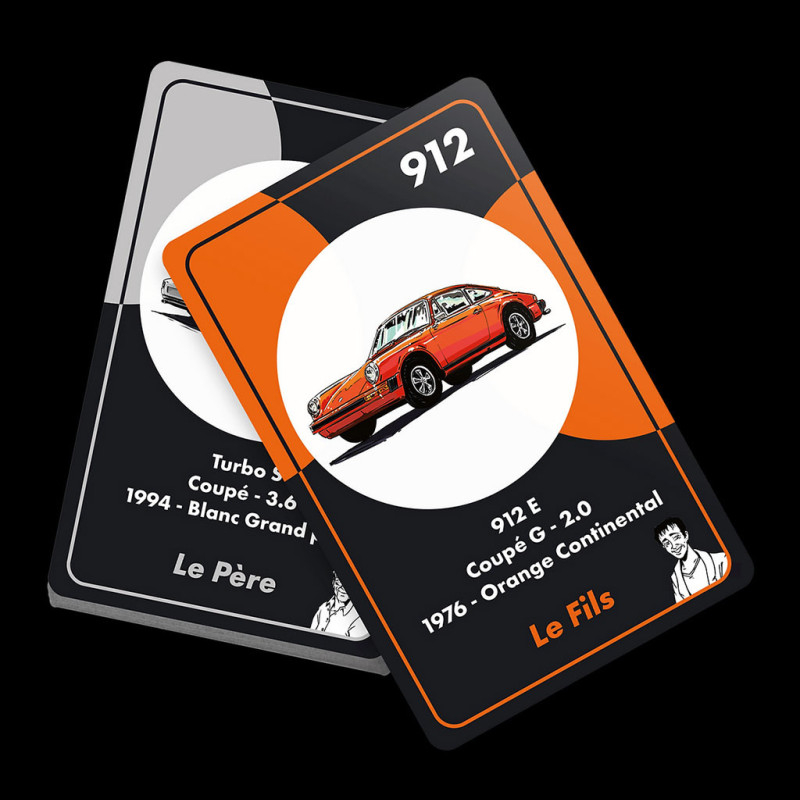 Porsche Classic cards game 7 families Alice Courtois Héritage d'une Passion
