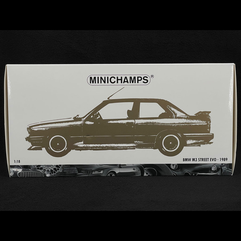 BMW M3 E30 Street Evo 1989 Bleu Foncé Métallique 1/18 Minichamps 180020308