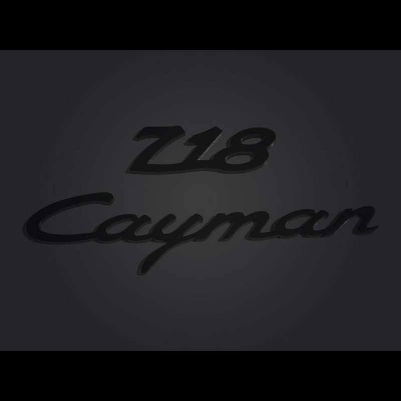 Porsche Magnet 718 Cayman Logo Set of 2 Metal Black WAP0502060PCAY