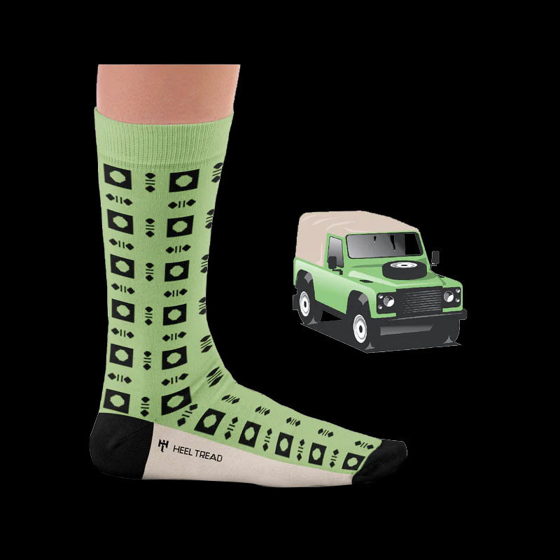 Inspiration Land Rover Defender socks Green / Black - unisex - Size 41/46
