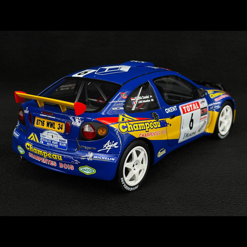 Sébastien Loeb Renault Mégane Maxi n° 6 Rallye Mont Blanc 2000 1/18 ...